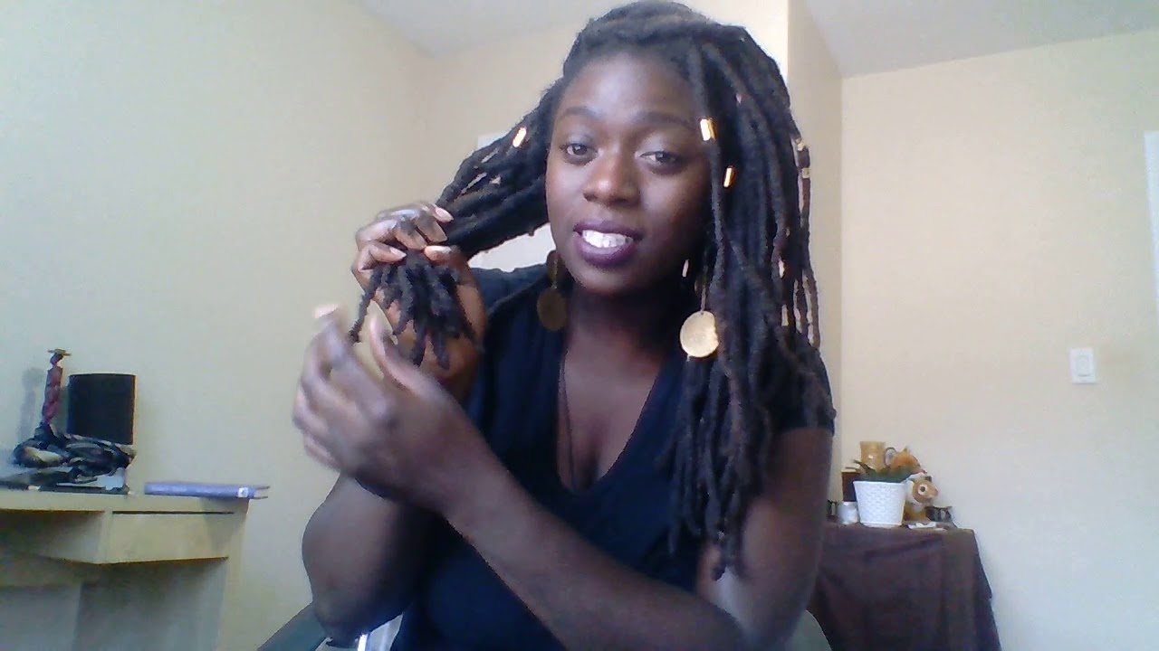 7 Year Loc Update- Trimming Ends, Simple Styles and Loc Jewels - YouTube