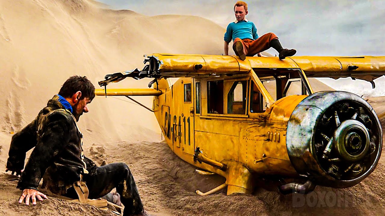 Tintin's plane crashes in the desert (and Milou drinks alcohol?!) The ...