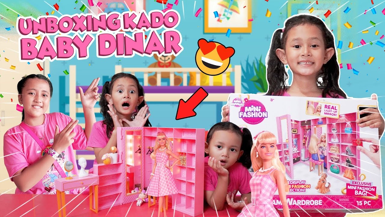 QAIREEN UNBOXING KADO ULTAH SERBA PINK SPESIAL DARI BABY DINAR ...