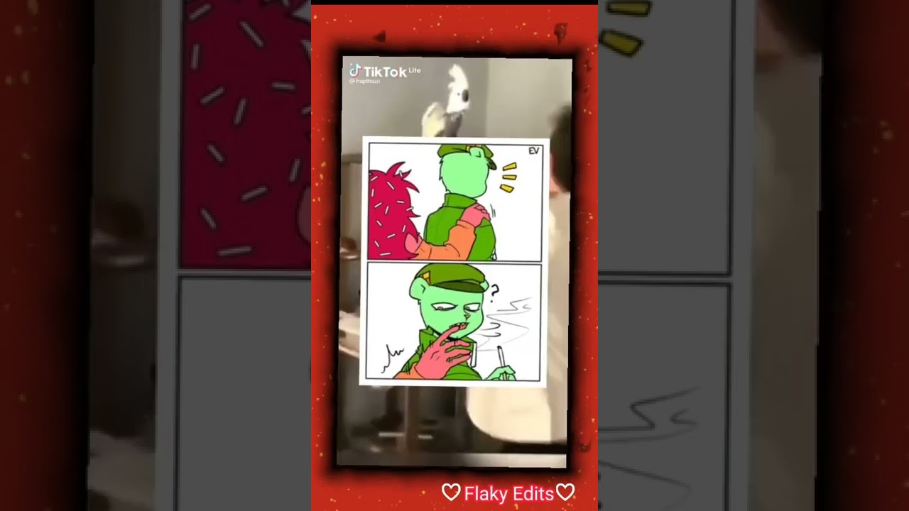 flippy bite her finger😳💚 💕/flippy x flaky/htf/#flippyxflaky# ...