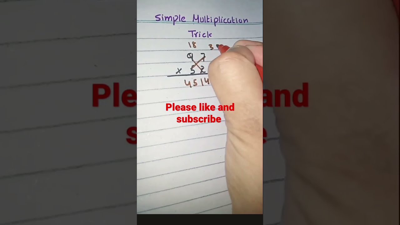 Quick Trick To Solve Multiplication Question Within A Minute YouTube Quick Trick To Solve Multiplication Question Within A Minute YouTube