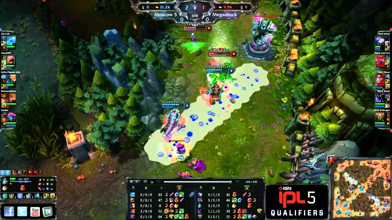 Moscow Five vs Megashock - Game 1 - IPL5 EU Open Regionals 2 - League ...