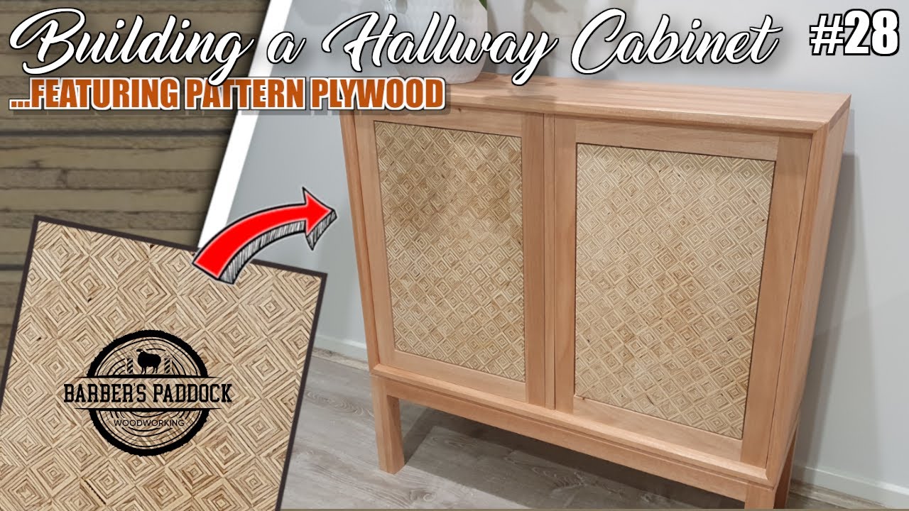 Incorporating pattern plywood into a furniture build - YouTube