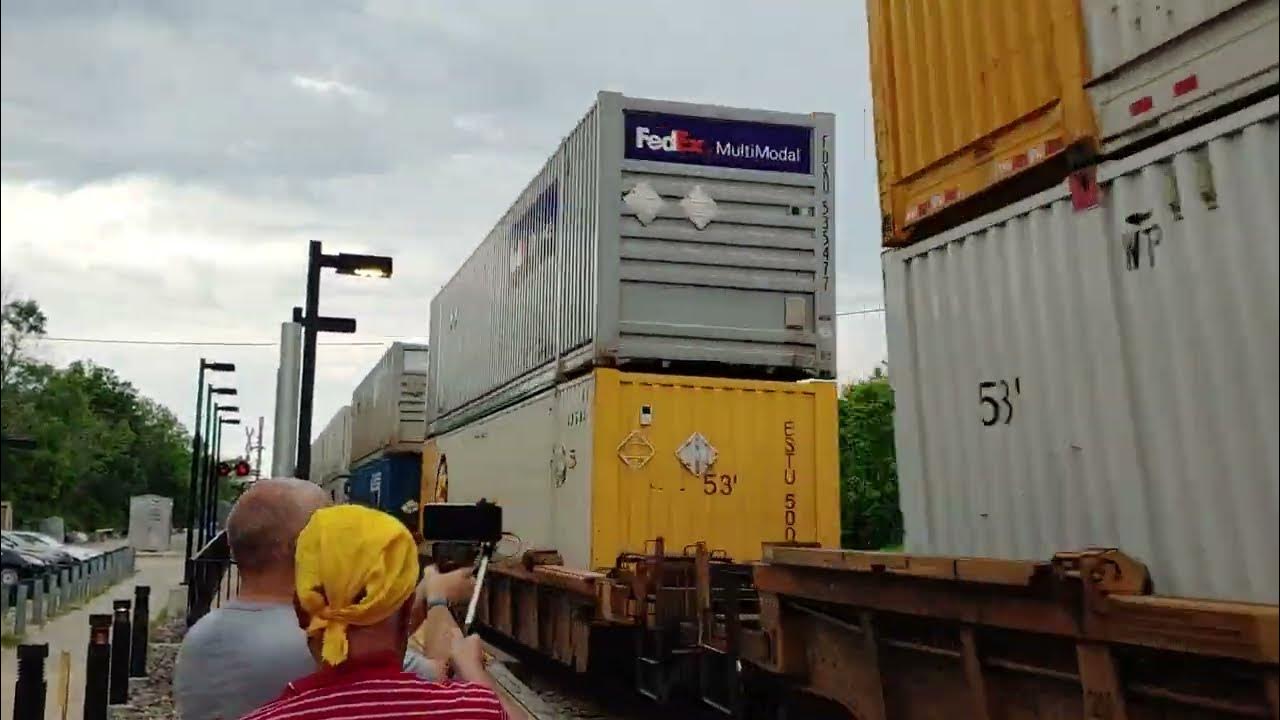 La Plata Rail Days 2024 -- FAST Westbound and Eastbound Z trains meet at the Amtrak station ...