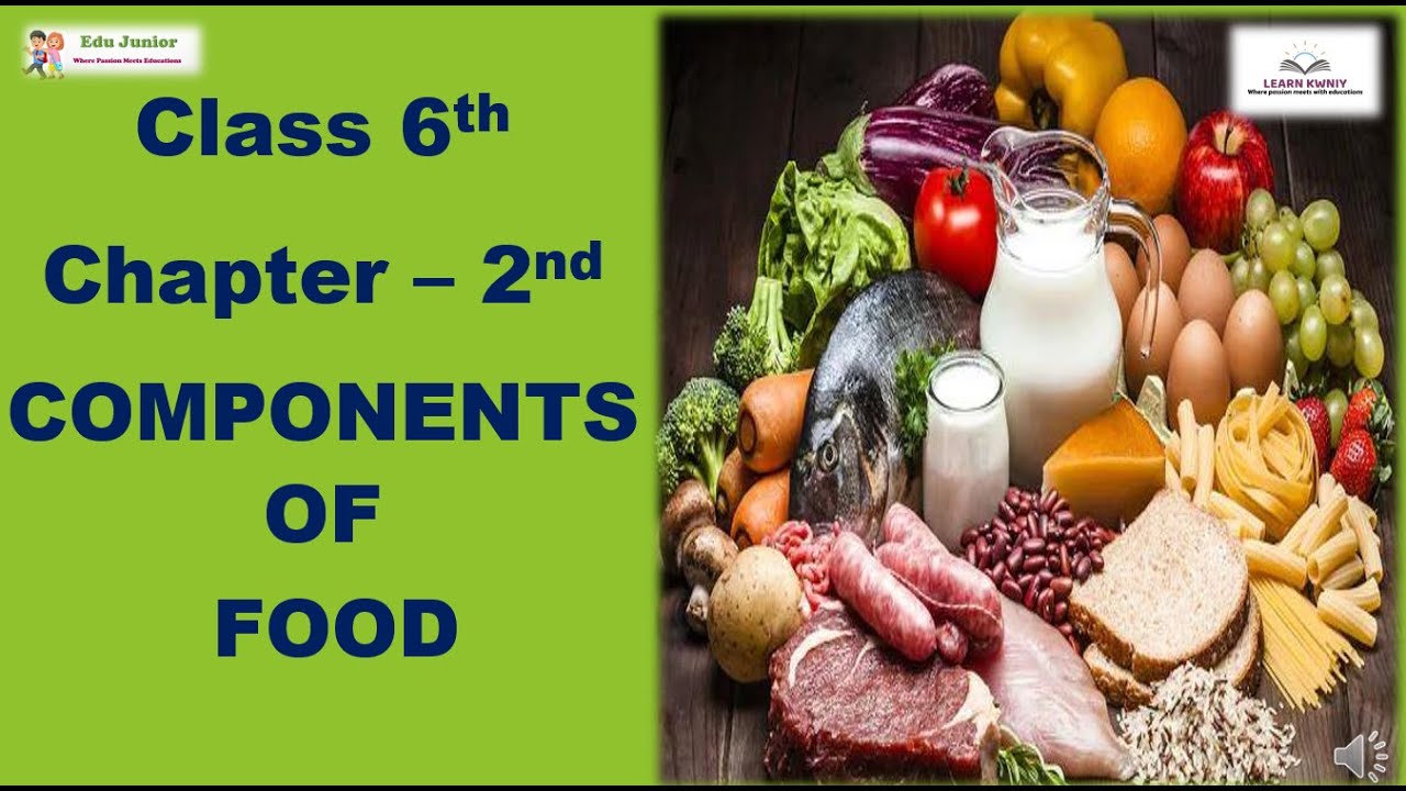 Class 6th Chapter – 2nd COMPONENTS OF FOOD - YouTube