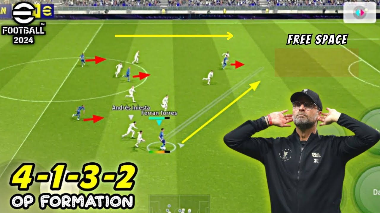 4-1-3-2 Formation Review With Playstyle Guide in eFootball 2024 🤯 | How ...