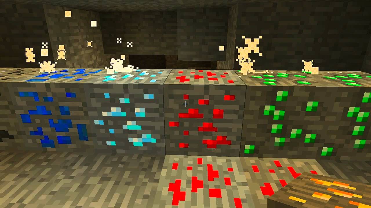 MINECRAFT MOD - GLOWING ORES [1.3.2] BRIGHTNESS ! - YouTube
