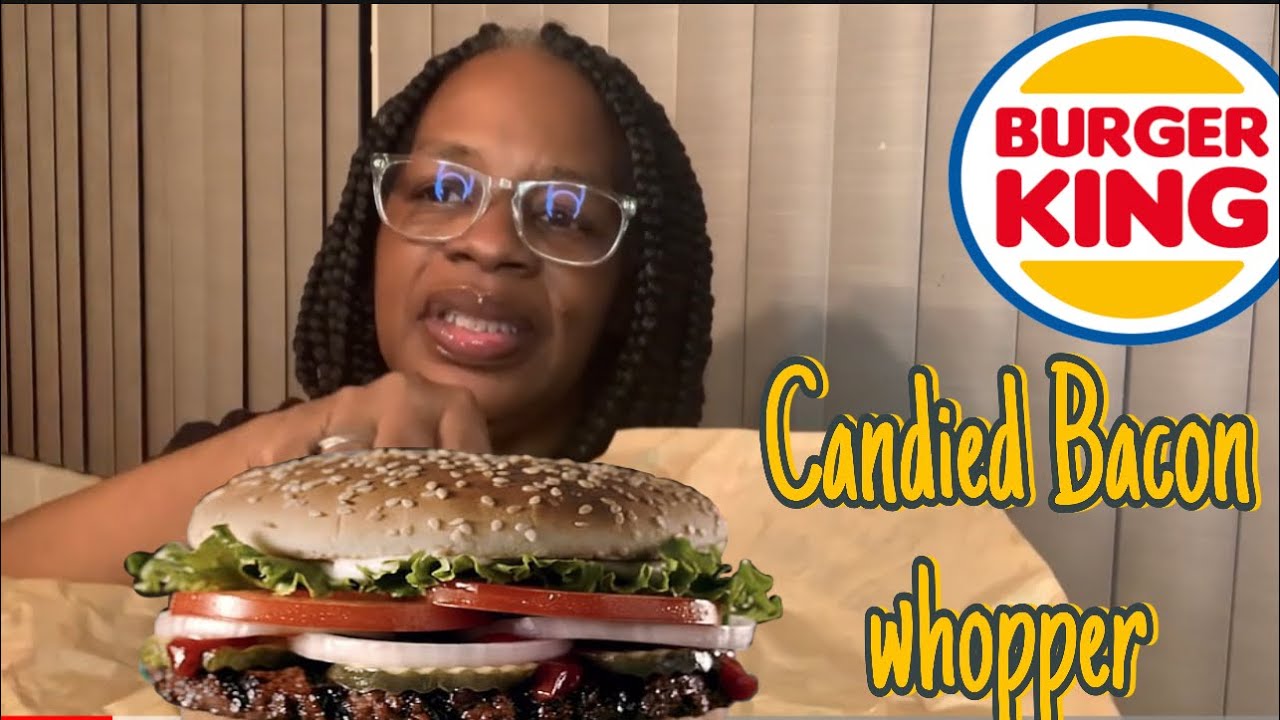 Burger King NEW CANDIED BACON WHOPPER- REVIEW!! - YouTube