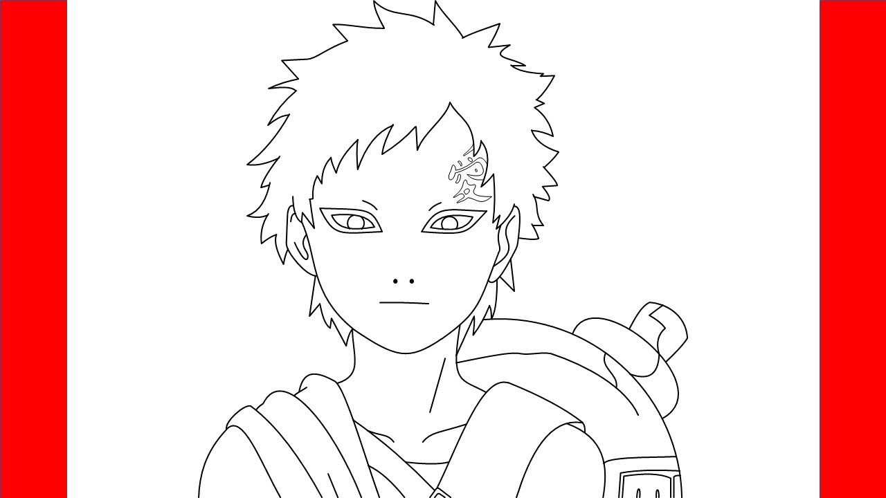 How To Draw Gaara Full Body