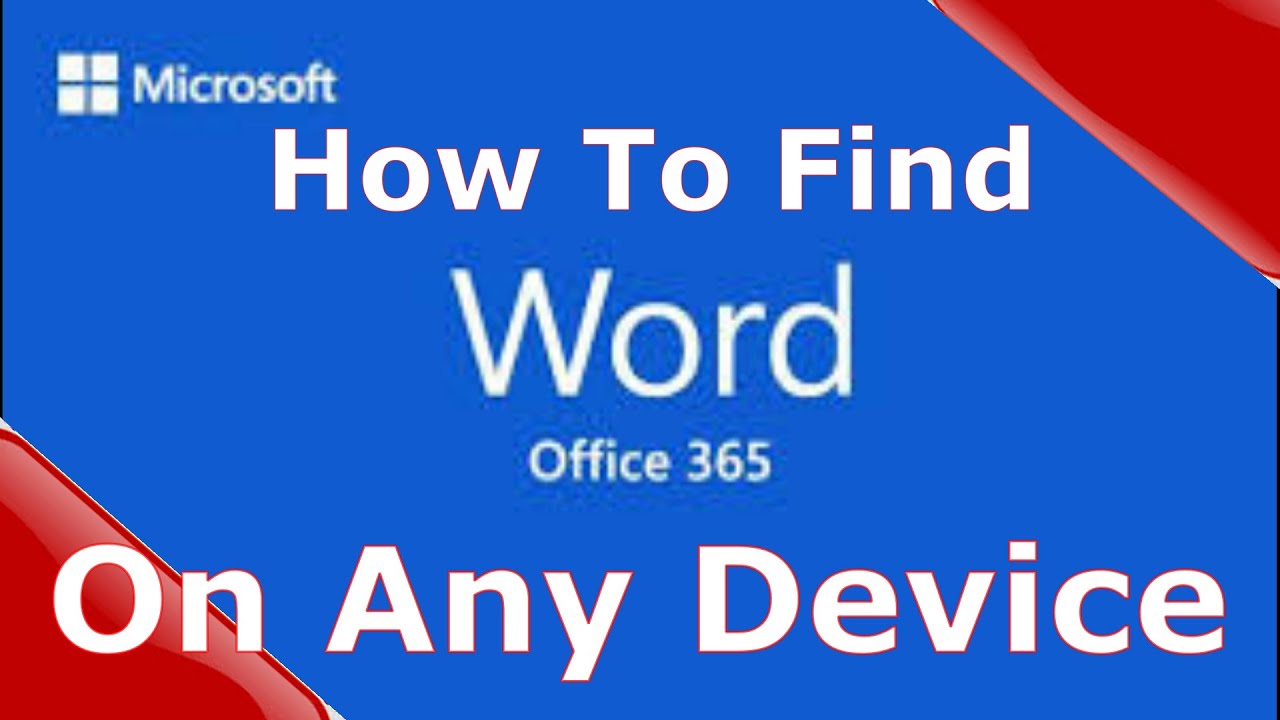 How To Find Microsoft Word On Laptop Desktop Pc Or Desktop Computer How To Find Microsoft Word On Laptop Desktop Pc Or Desktop Computer