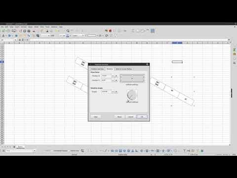 How to create Text Cells with Angles with LibreOffice Calc. - YouTube