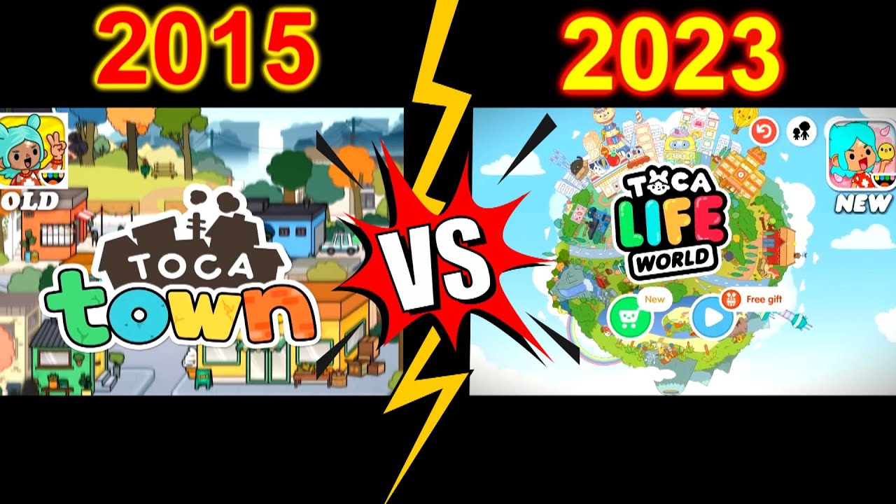 NEW vs OLD 🌍Toca Life World 👉2015 vs 2023 Toca Boca - YouTube