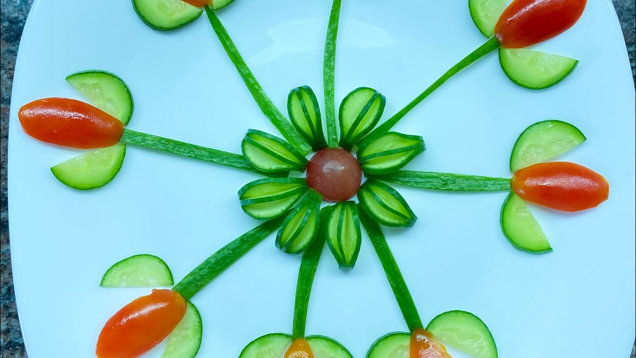 How to make beautiful and simple vegetable plating decoration 18 # ...