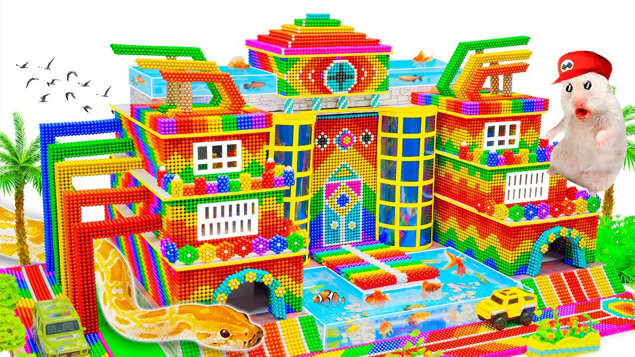 How To Build Minecraft Hobbit Hole Has Giant Windmill With Slime Pool ...