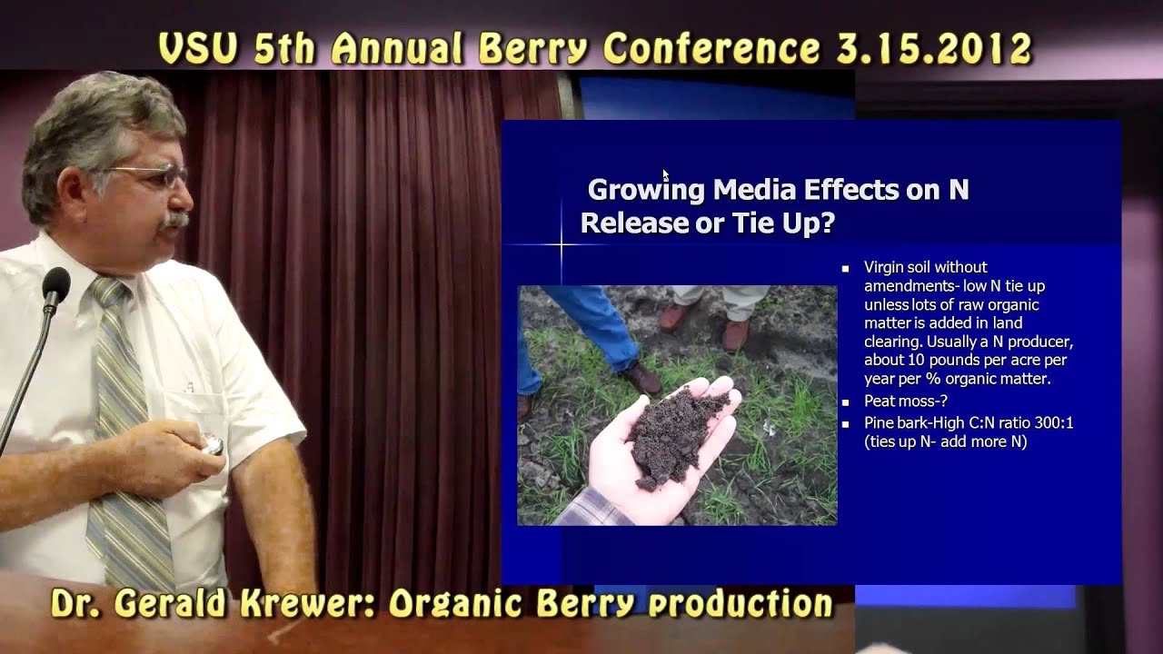 VSU Virginia Berry Conf - Dr. Krewer: Organic Blueberry Production ...