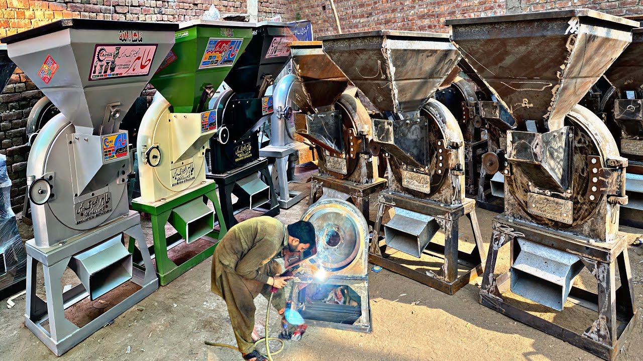 How to Make Wheat Grinding Machine | Complete Manufacturing Process of ...