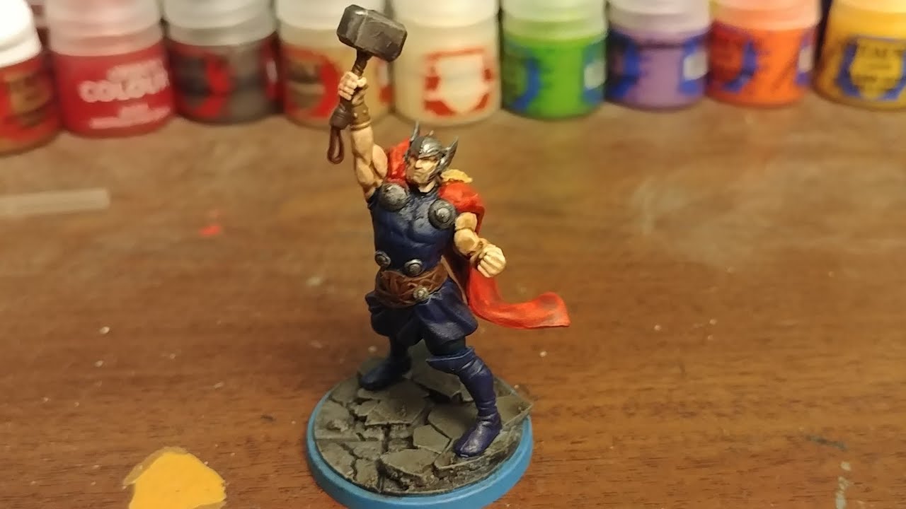 Marvel Crisis Protocol Thor - Brady Paints - YouTube