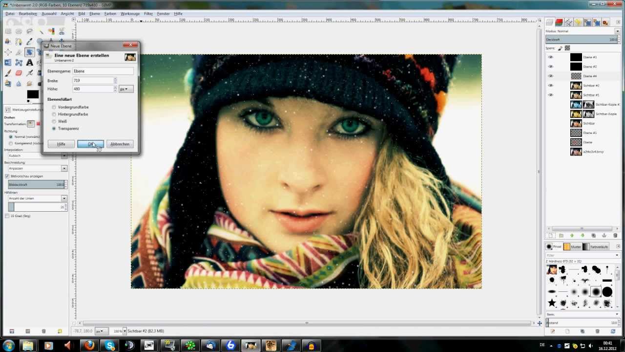 [Gimp] Tutorial: Portrait Split Toning - YouTube