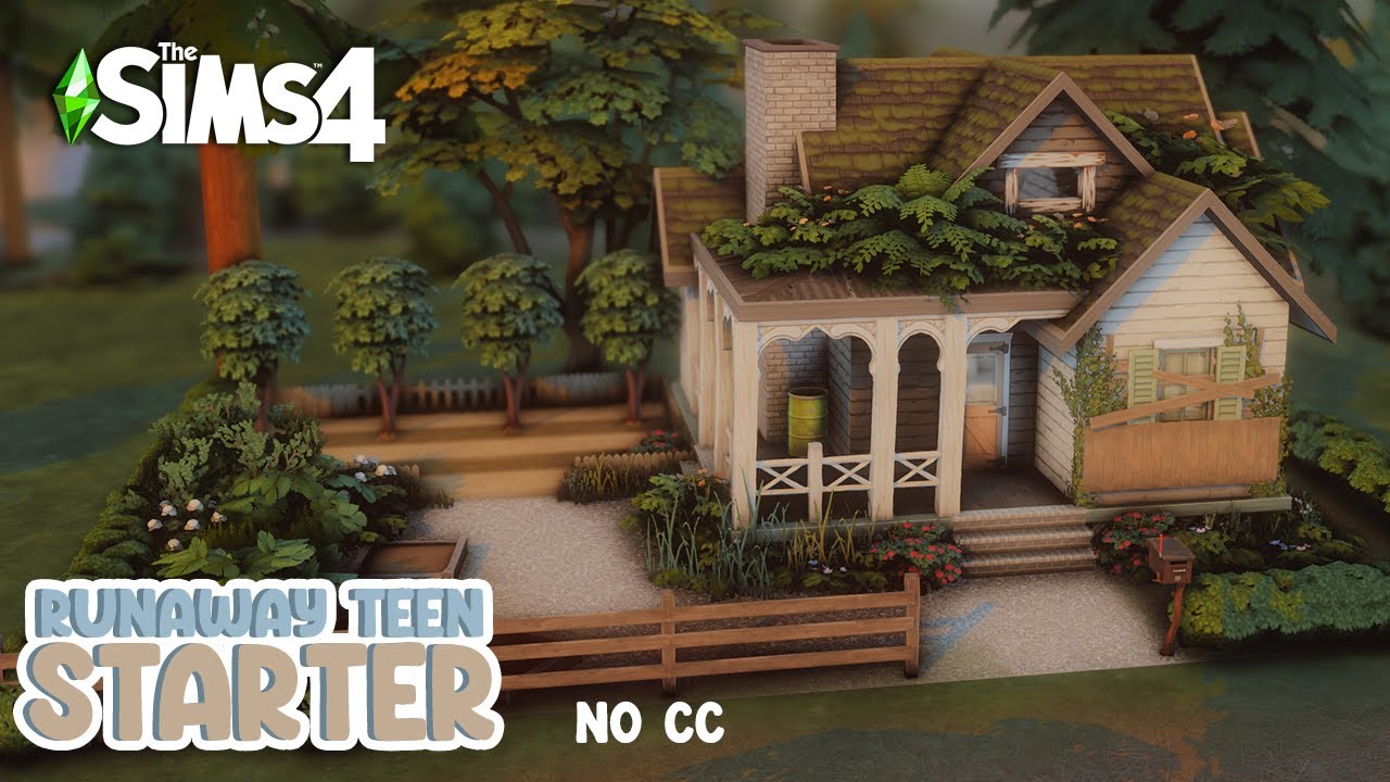 Building a Runaway Teen Starter In The Sims 4 🧸 - YouTube