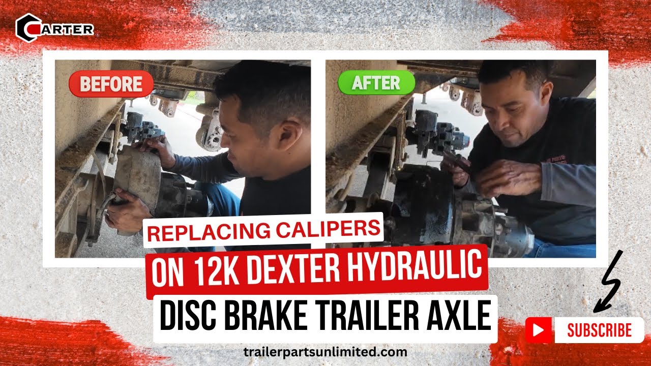 Replacing Calipers on 12k Dexter Hydraulic Disc Brake Trailer Axle ...