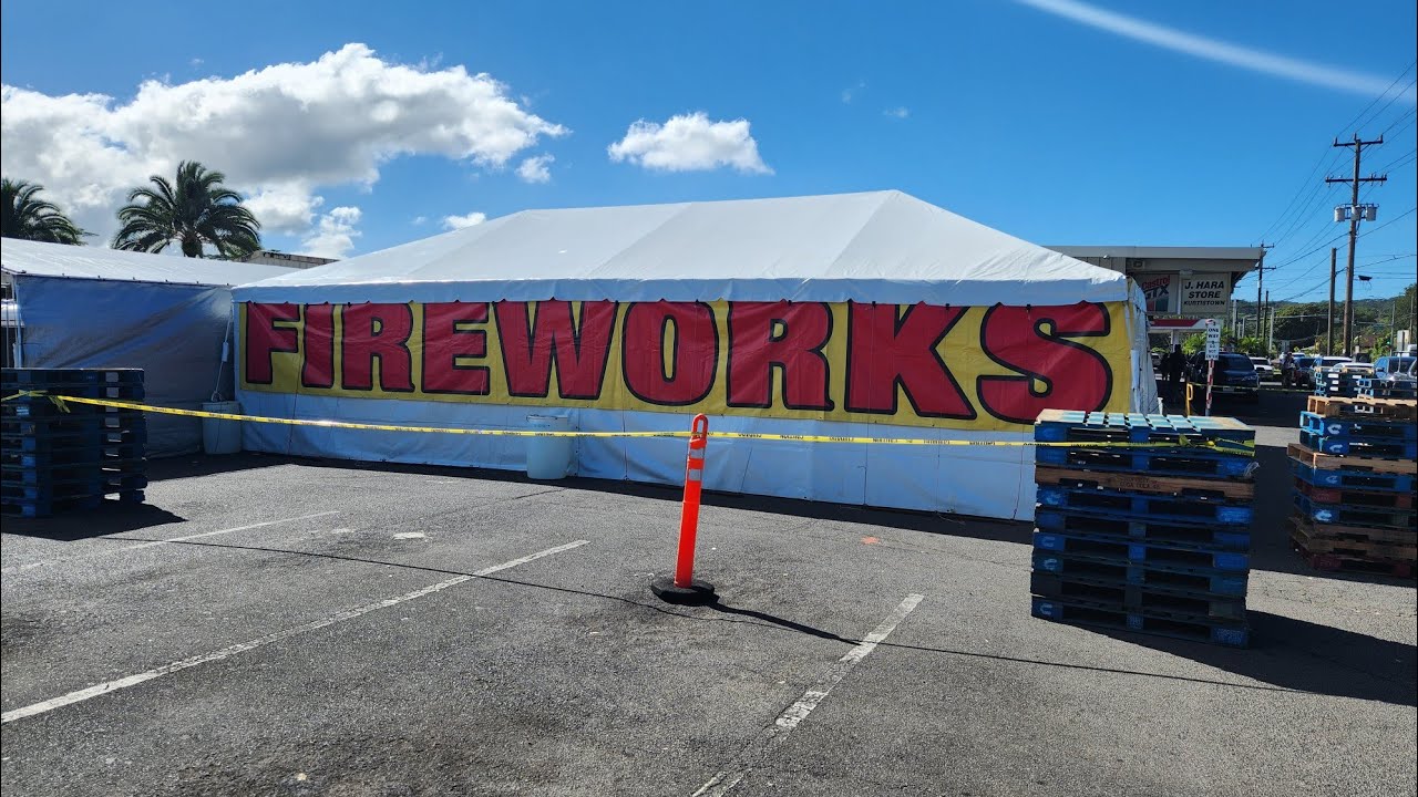 J.HARA Fireworks Tent Walk-through - YouTube