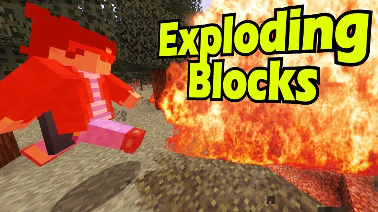 Minecraft but its Exploding Blocks - YouTube