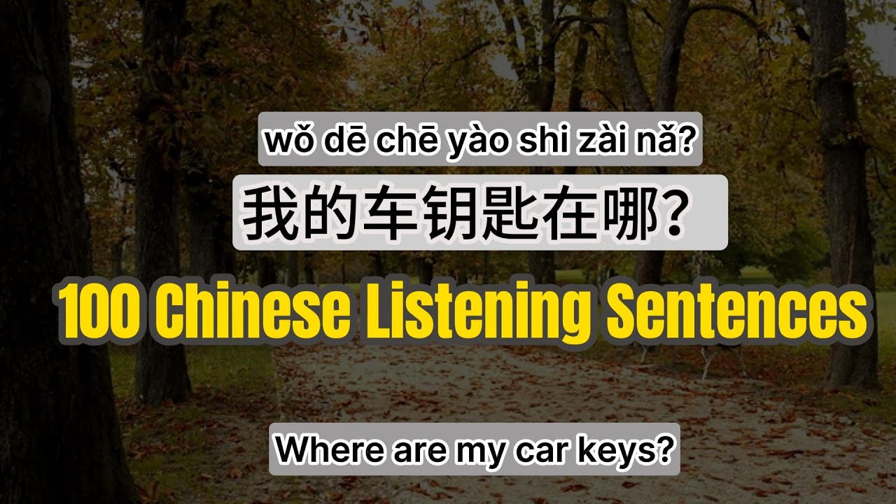 HSK1-3|100 Chinese Listening Sentences|#chinese - YouTube