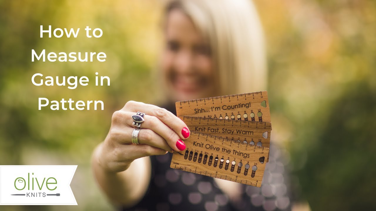 How to Measure Gauge in Pattern - YouTube