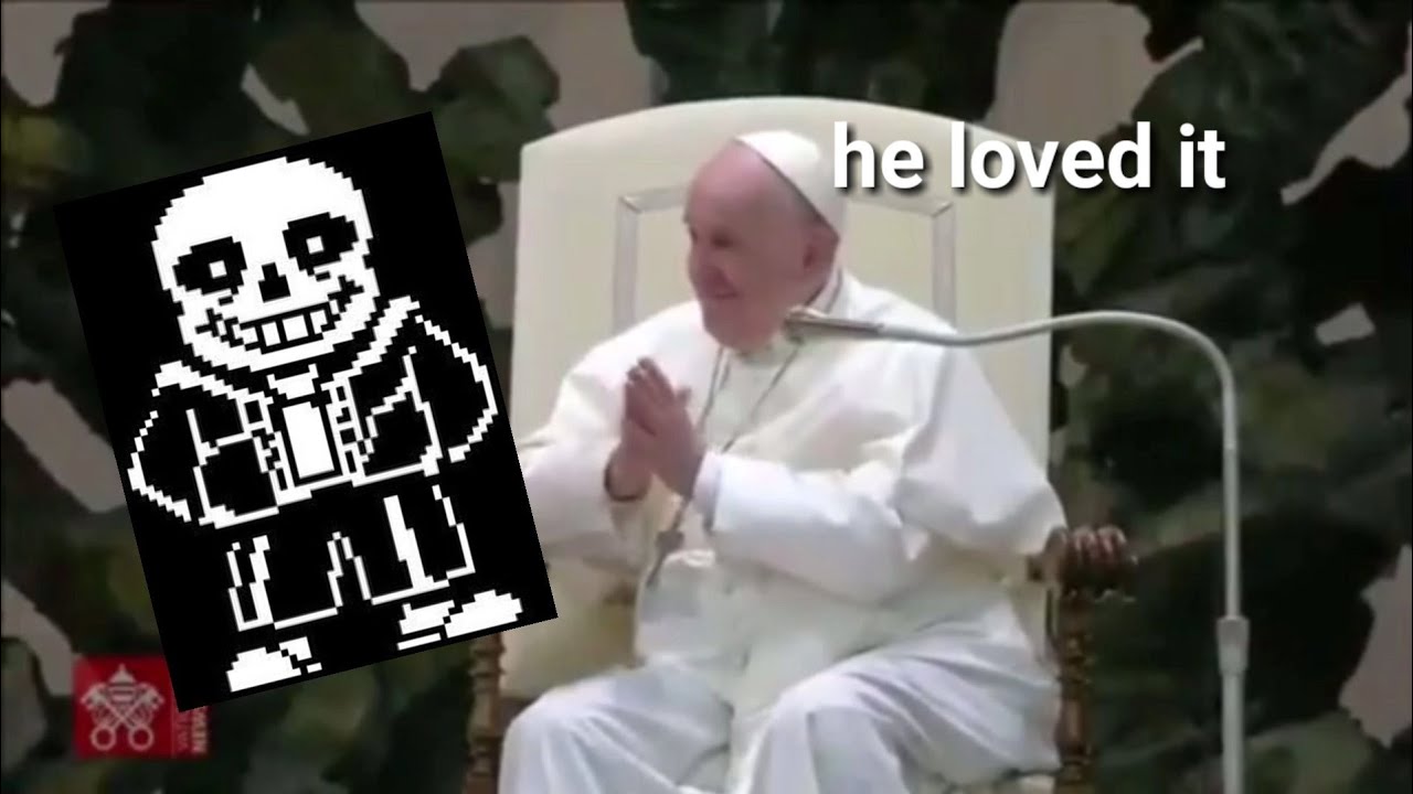 They Played Megalovania in front of the Pope ( he loved it ) - YouTube
