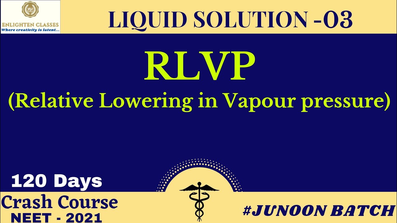 RLVP | LIQUID SOLUTION | LEC. 03 | CHEMISTRY WITH YASIR SIR | #JUNOON ...