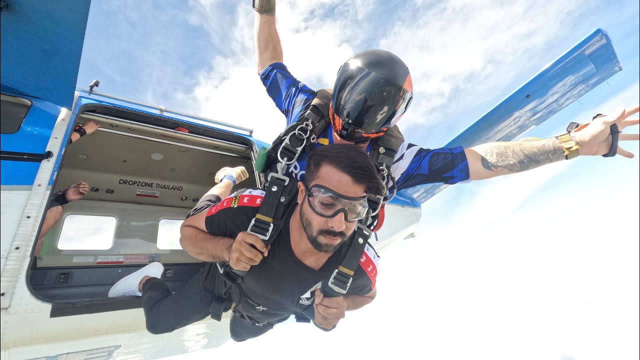 Sky diving Thailand ️ memorable activity ever !!!!🛫😎 - YouTube