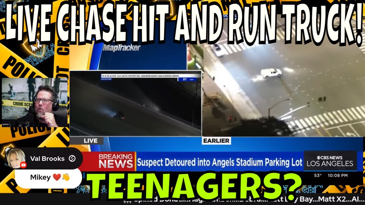 LIVE POLICE CHASE STOLEN TRUCK IN LA - YouTube