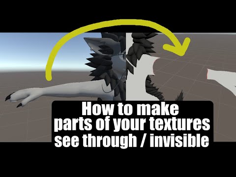 How to make parts of your textures see through / invisible (VRChat / Unity Tutorial 2023) - YouTube