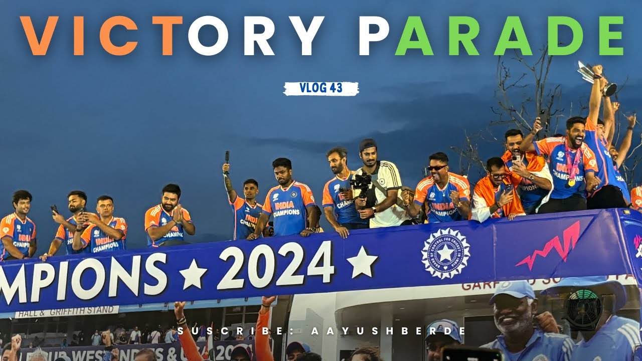 Victory Parade | Indian Cricket Team | T20 World Cup | #RohitSharma # ...