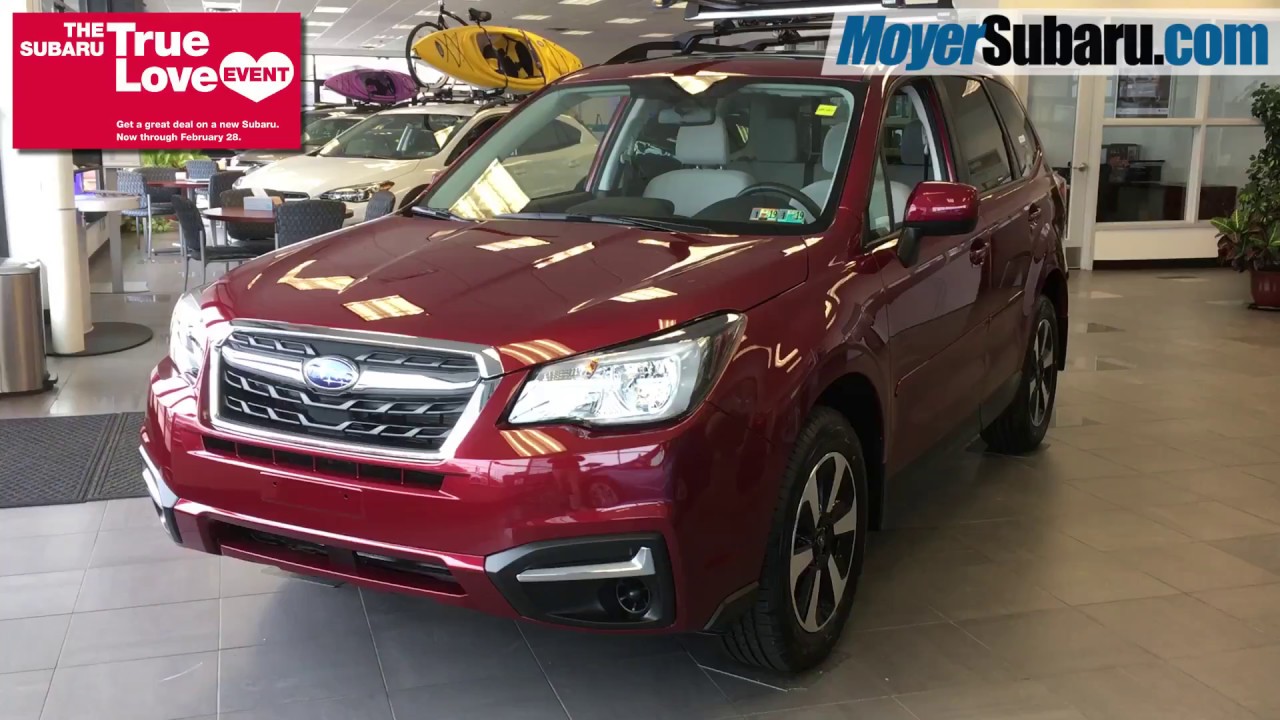 2018 Subaru Forester Premium 2.5i Venetian Red - YouTube