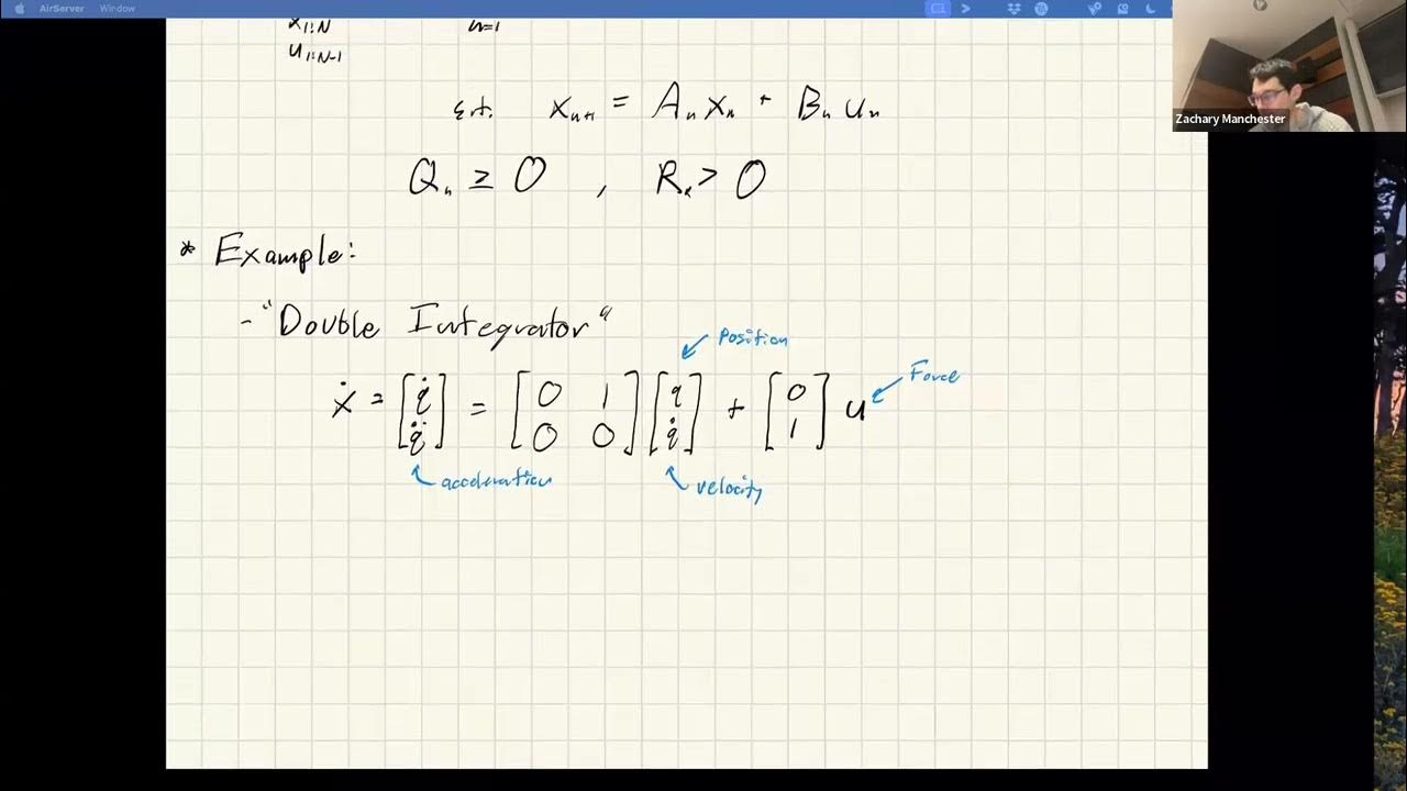 Optimal Control (CMU 16-745) 2024 Lecture 8: The Linear Quadratic Regulator Three Ways - YouTube