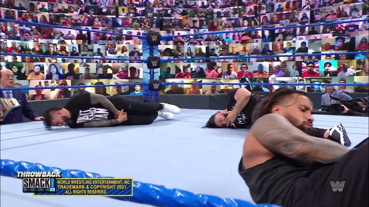 Cesaro Brutually Attack Roman Reigns Jey Uso & Jimmy Uso In Smackdown ...