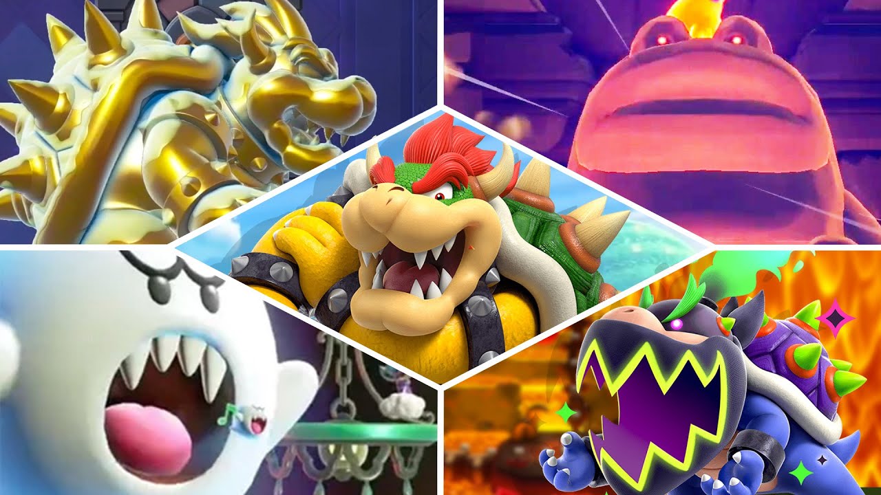 ALL BOSSES in Super Mario Bros Wonder! - YouTube