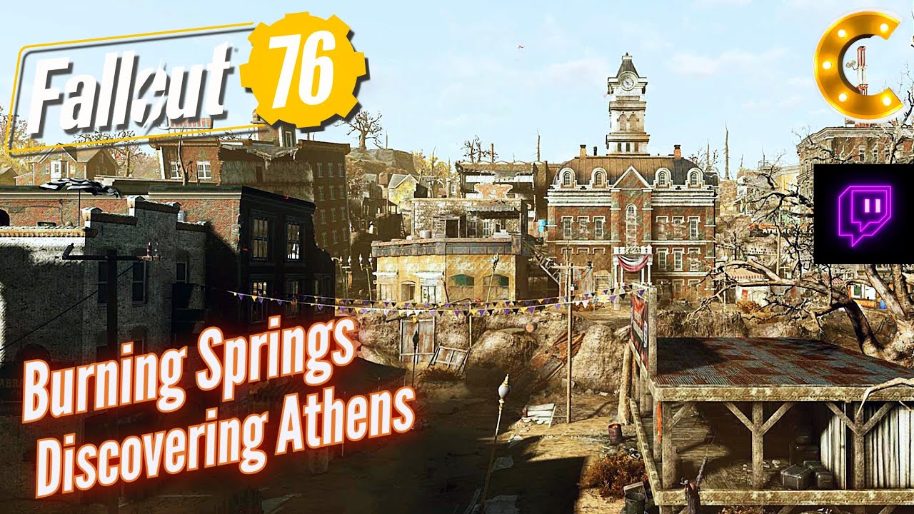 Fallout 76 for PC, Part 109: Burning Springs | Discovering Athens | PC ...