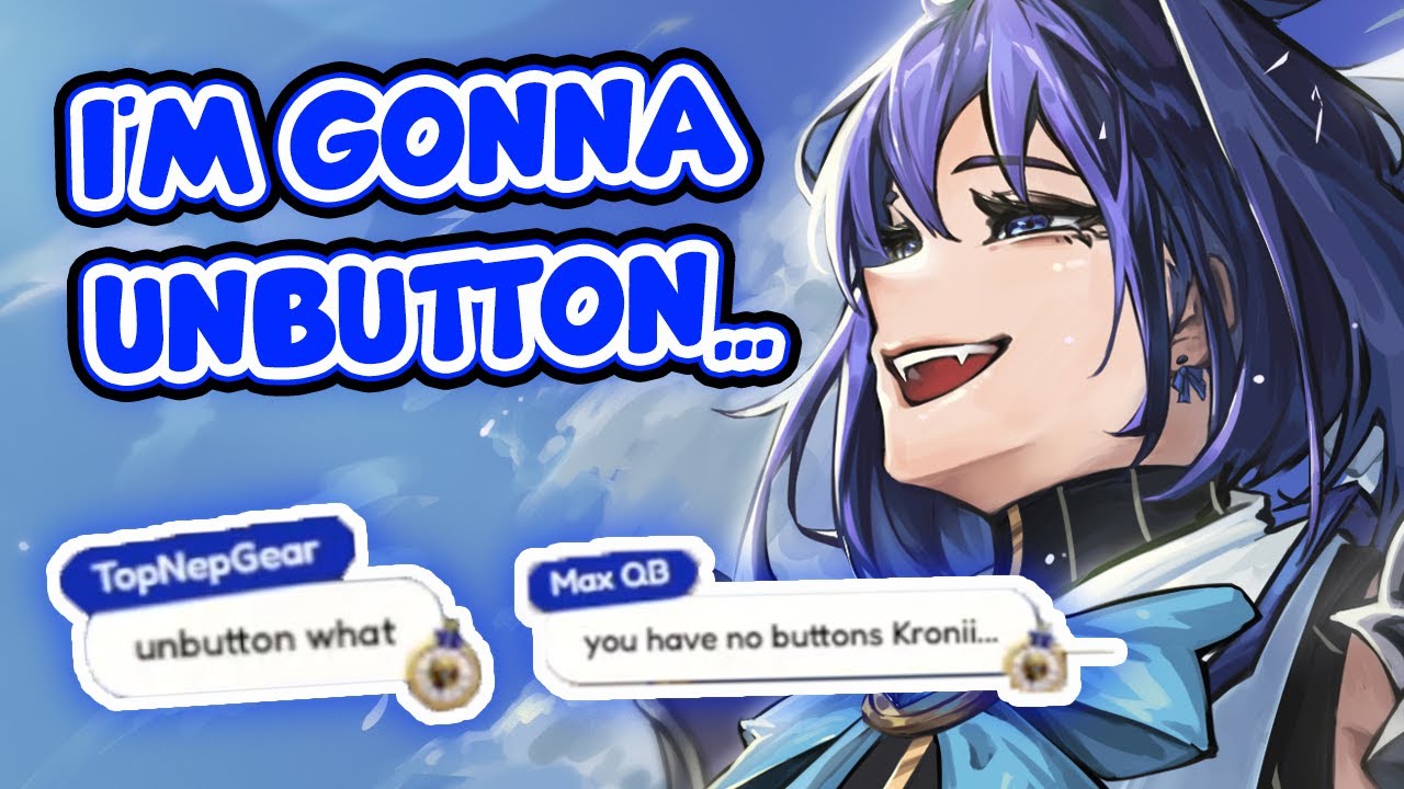 Kronii feels so hot and started to unbutton her..【HololiveEN】 - YouTube
