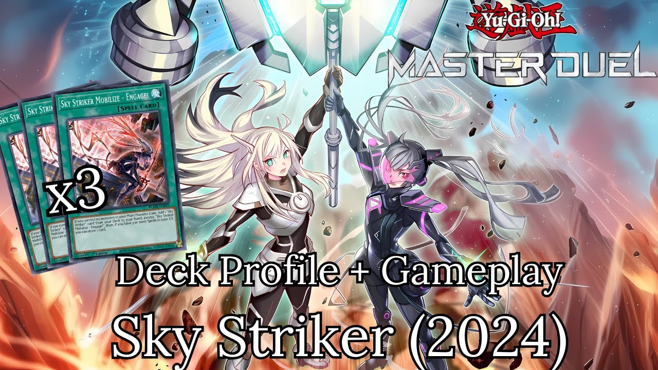 Yu-Gi-Oh! Master Duel - Sky Striker (October 2024 - Duel Triangle) Deck Profile + Gameplay - YouTube