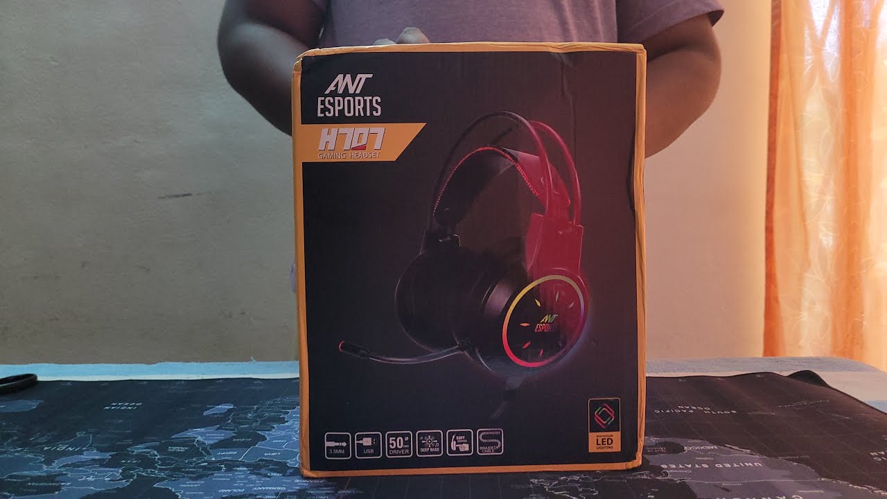 Unboxing The Ant Esports H707 HD RGB Gaming Headset | Noise Cancelling ...