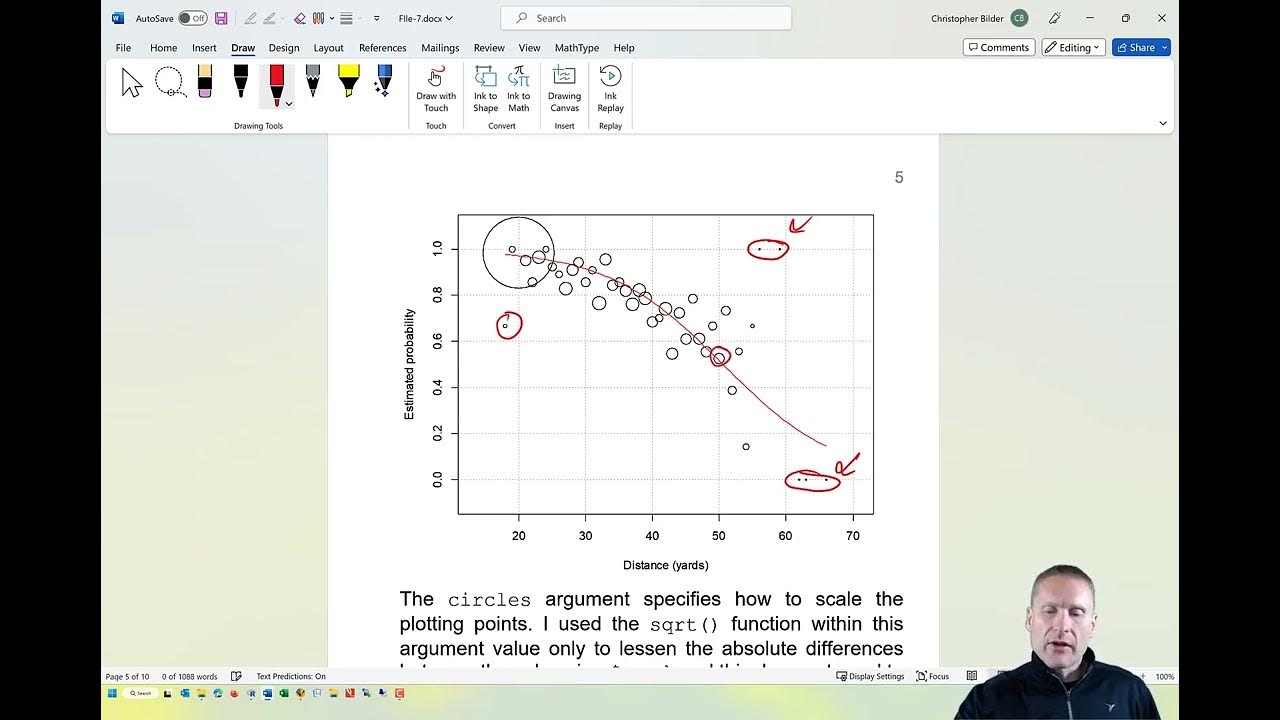 Logistic regression: probability of success, plots - YouTube