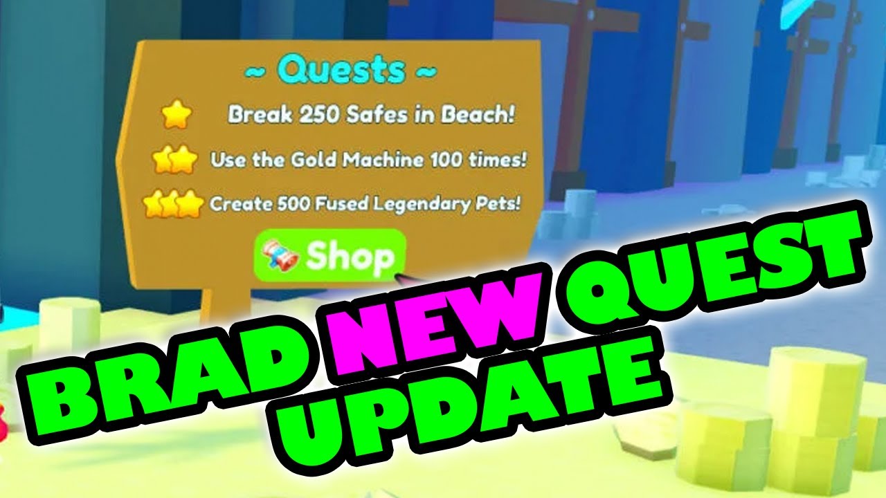 Brand New Quest Update on Pet Simulator X is Awesome - YouTube