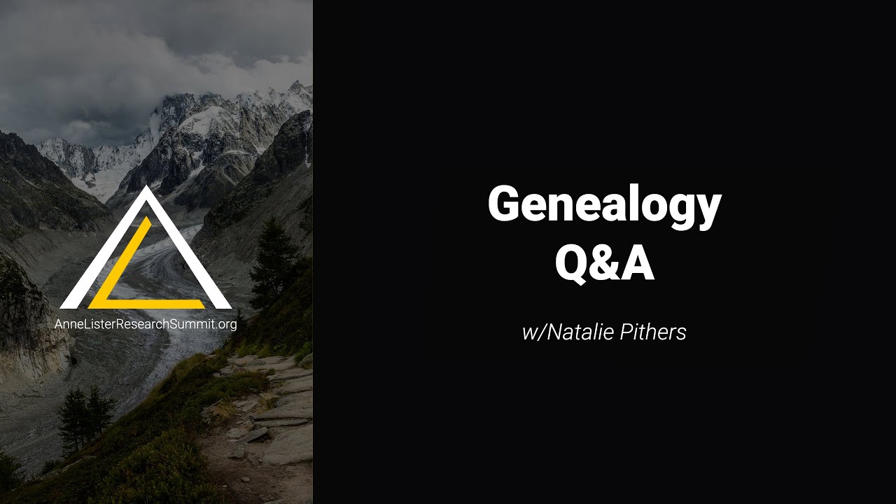 Genealogy Q&A with Natalie Pithers - YouTube