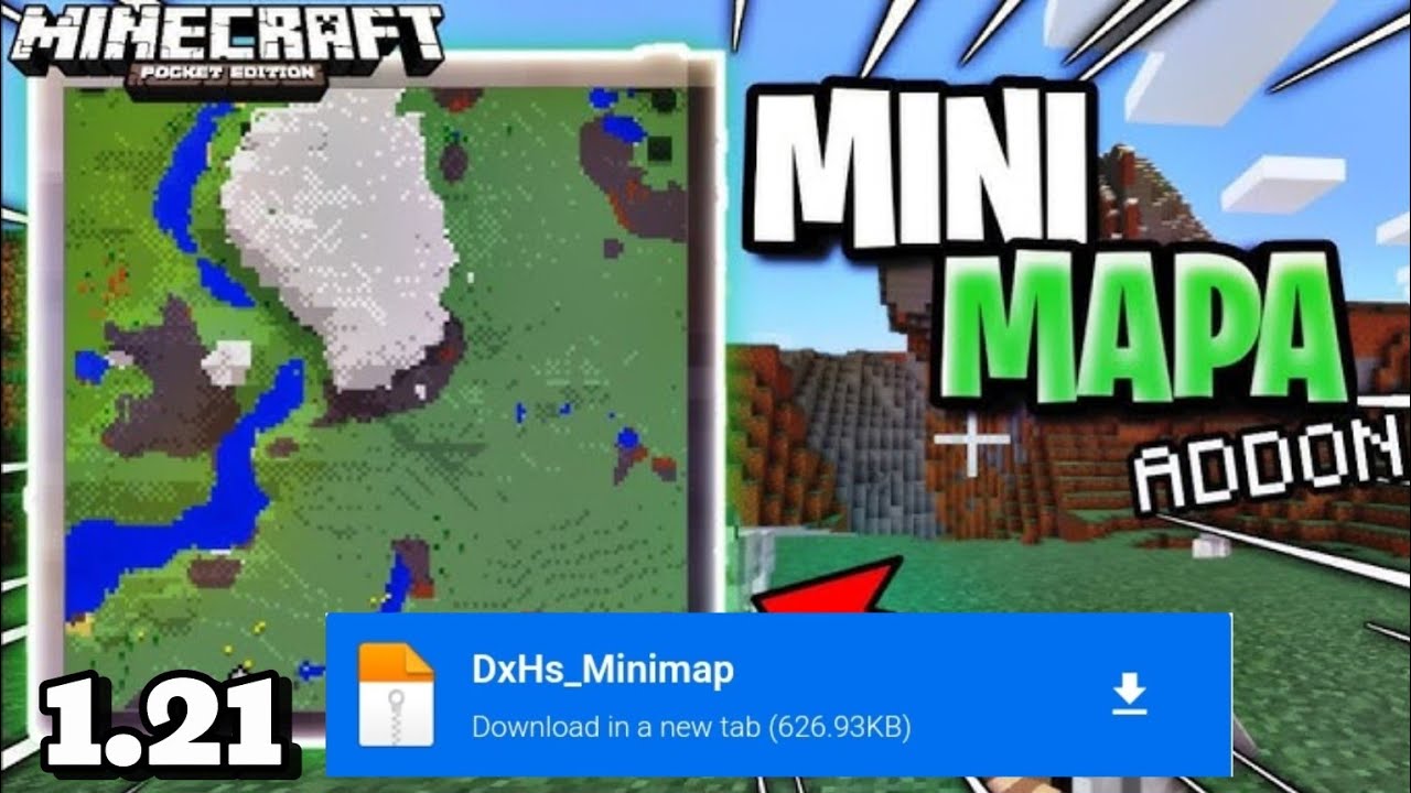 Download the best minimap mod in Minecraft mobile 1.21.30 📱📥 - YouTube