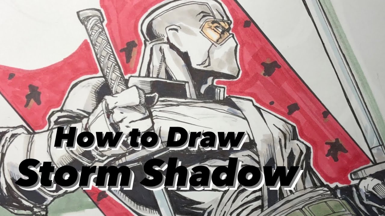 How to Draw Storm Shadow of Cobra - YouTube