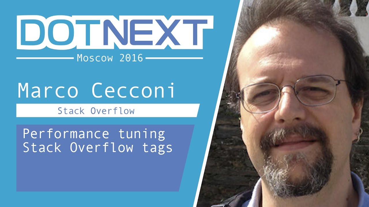 Stack Overflow — It's all about performance! — Marco Cecconi - YouTube