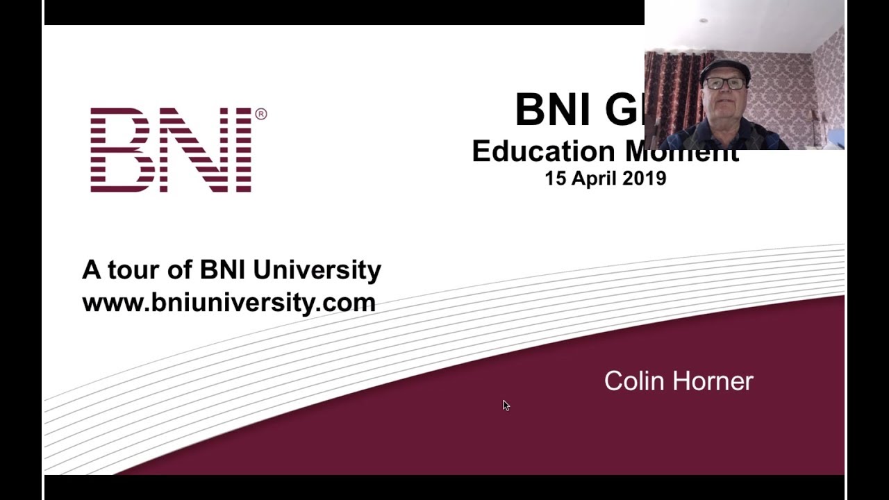 #BNI Global Power Team Education Moment 15 April 2019 - YouTube