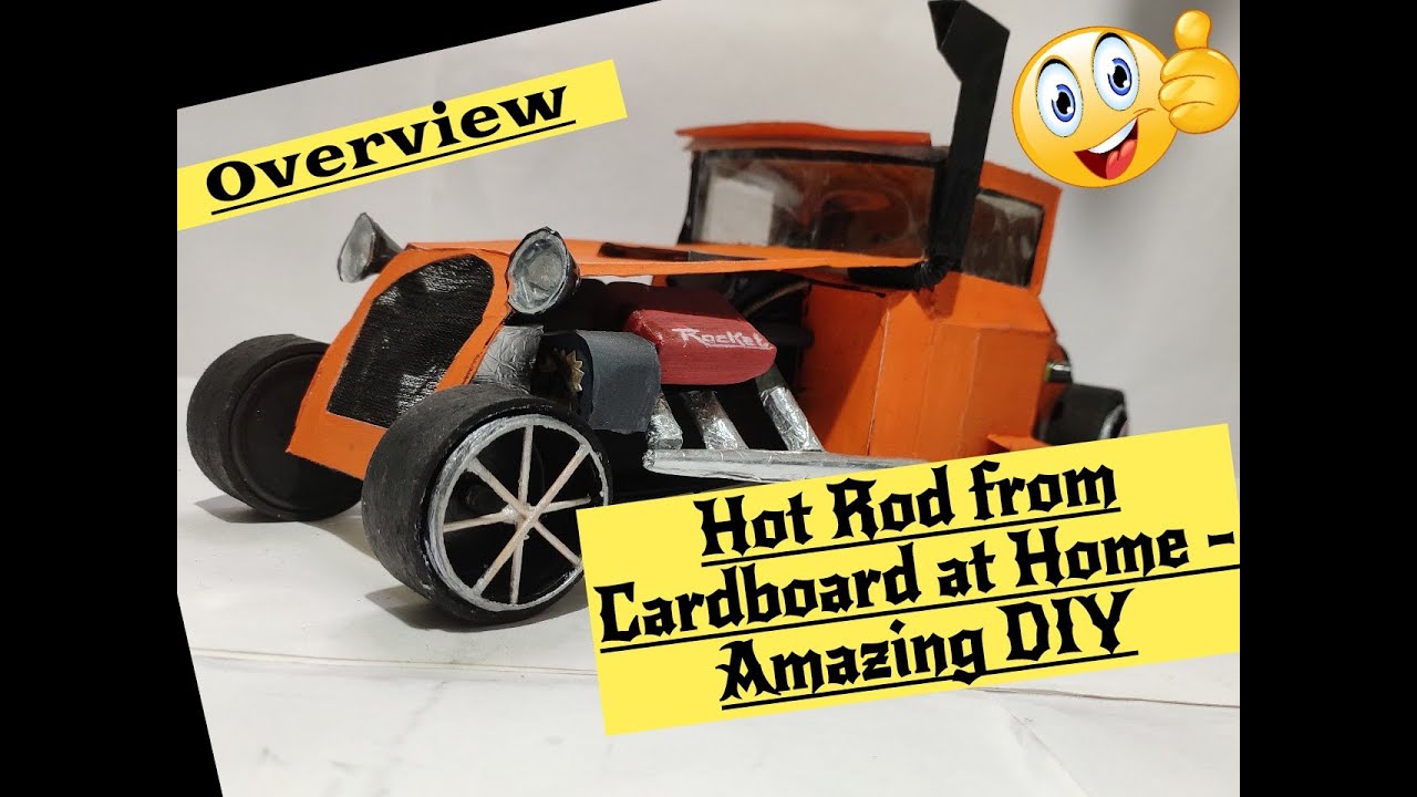 Hot Rod from Cardboard at Home Amazing DIY | Amazing Hot Rod Pickup ...